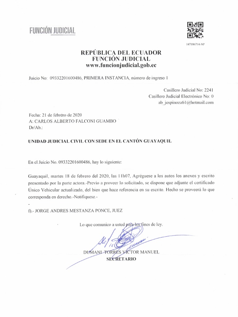 Providencia Juez | PDF Providencia Juez | PDF