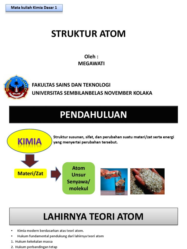 Struktur Atom-2017-1 PDF | PDF | Metode & Bahan Ajar | Sains & Matematika