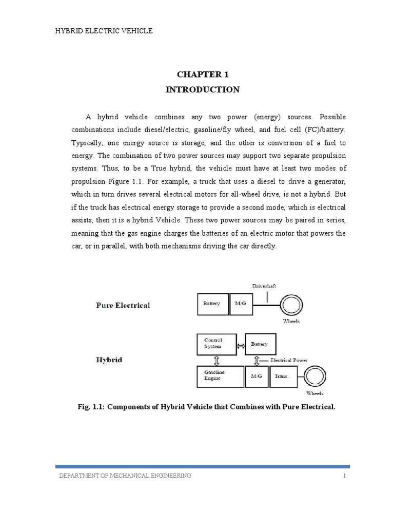Hybrid Electric Vehicle Pdf Hybrid Electric Vehicle Electric Vehicle