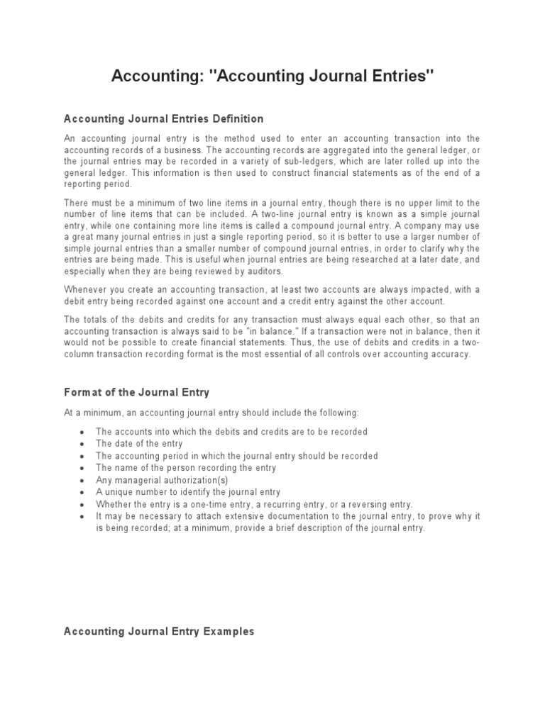 Journal Entry | PDF | Debits And Credits | Business Economics