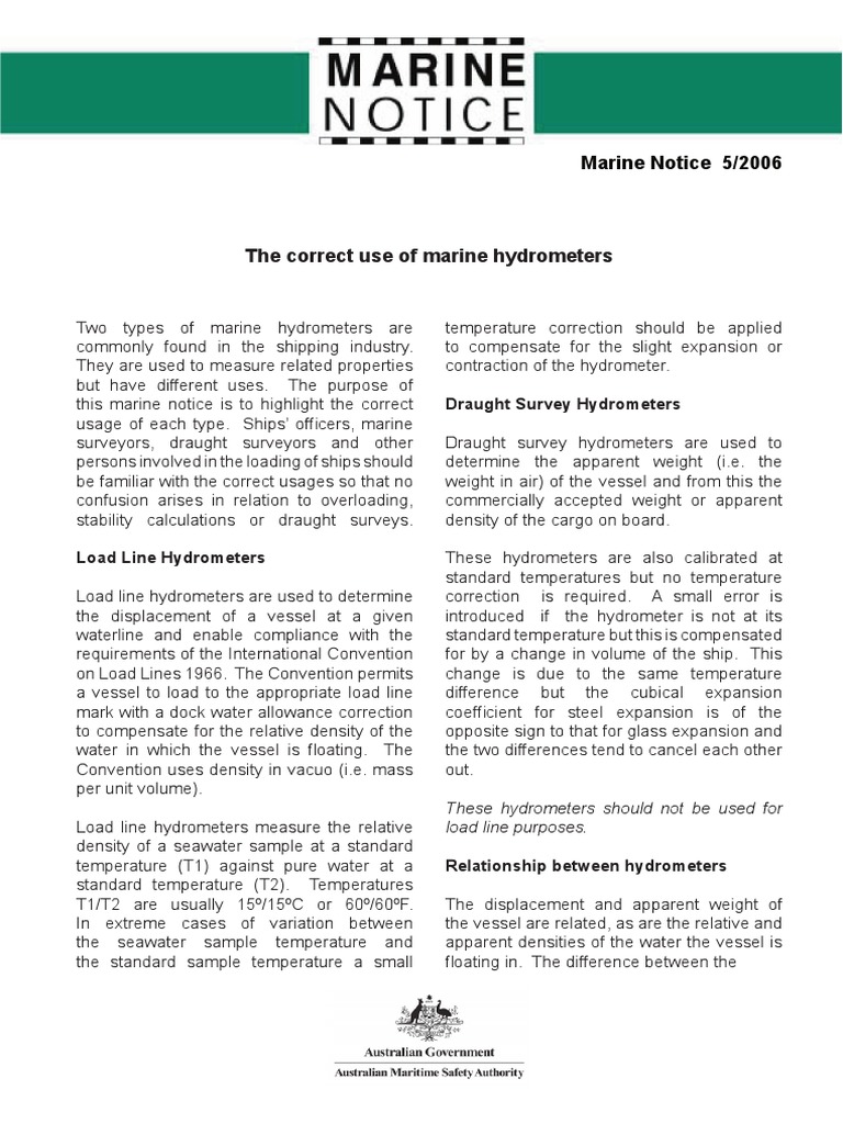 Hydrometers | PDF | Density | Physical Quantities