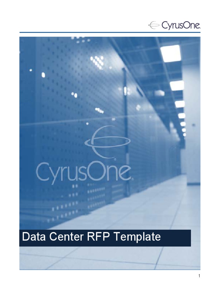 Data-Center Colocation RFP Template 05-05-2016-1 | PDF | Data Center ...