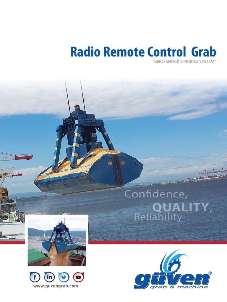12cbm Radio Remote Control Grab Specs | PDF | Crane (Machine) | Ton