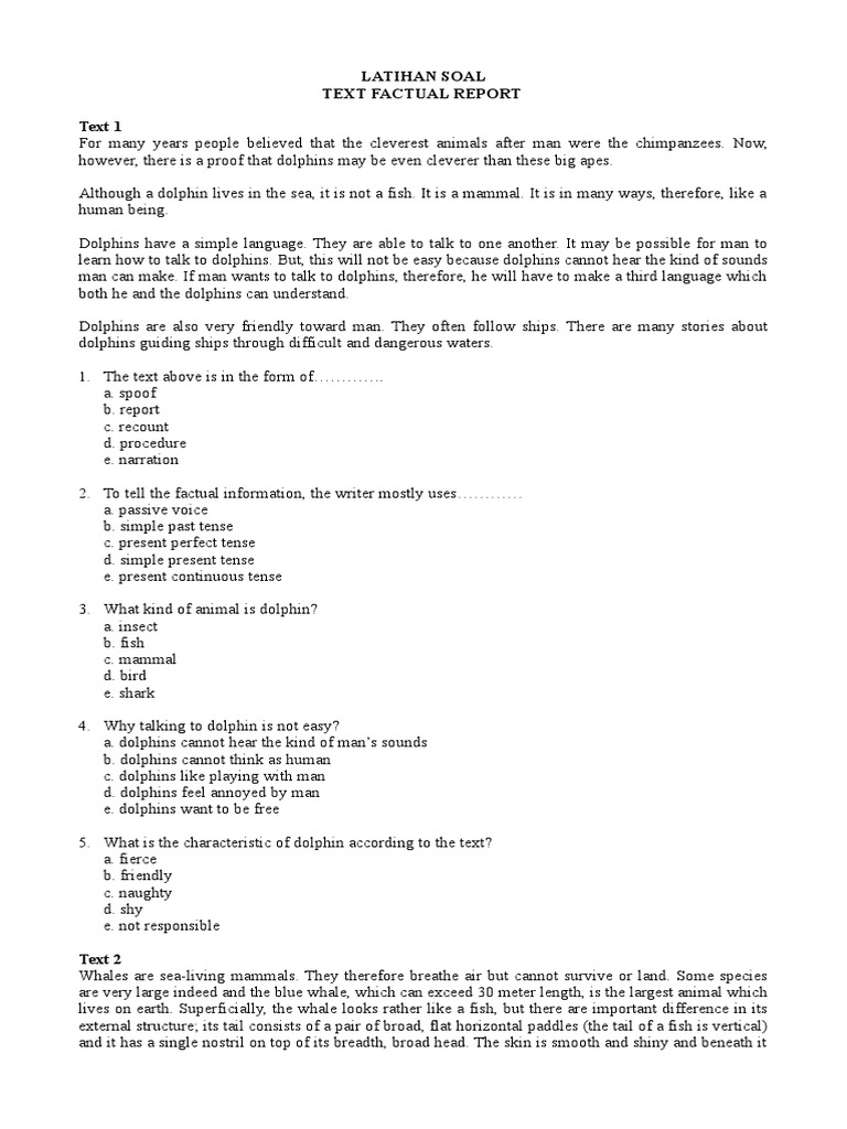 Factual Report Practice Questions | PDF | Remote Sensing | Giraffe
