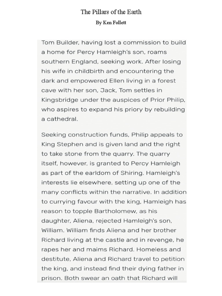 The Pillars of The Earth | PDF