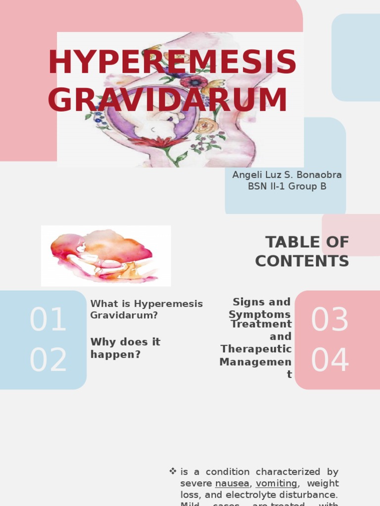 Hyperemesis Gravidarum | PDF | Nausea | Diseases And Disorders