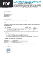 Quotation Letter For Surveying Services | PDF