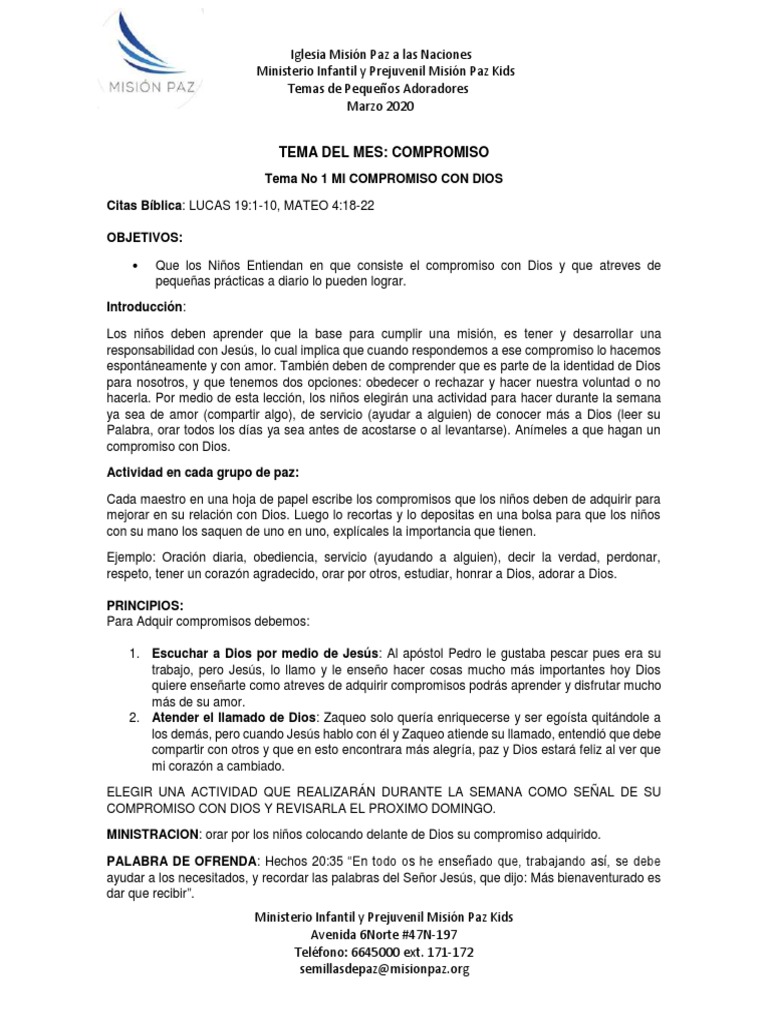 Mi compromiso con Dios y los demás | PDF | Oración | Amor