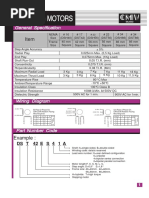 Datai 5kW 48V PMSM Motor Specs | PDF | Electric Motor | Electric Power