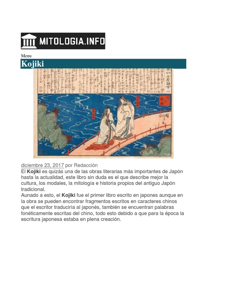 Kojiki | PDF | Clásicos