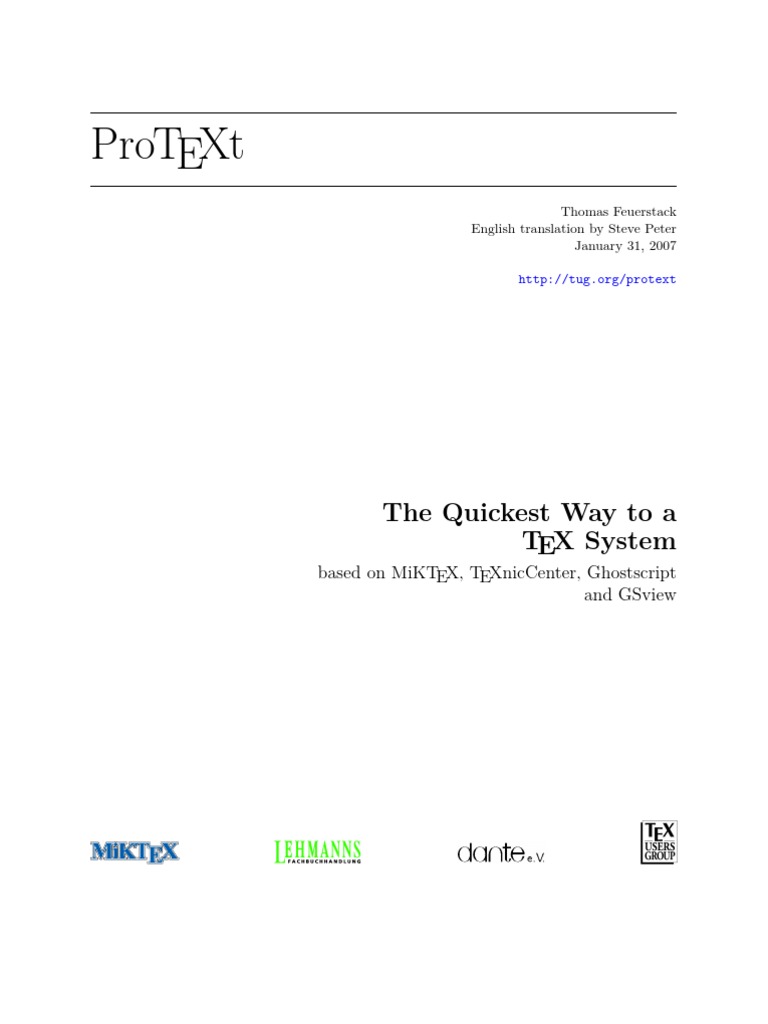 Protext Install en | PDF | Te X | System Software