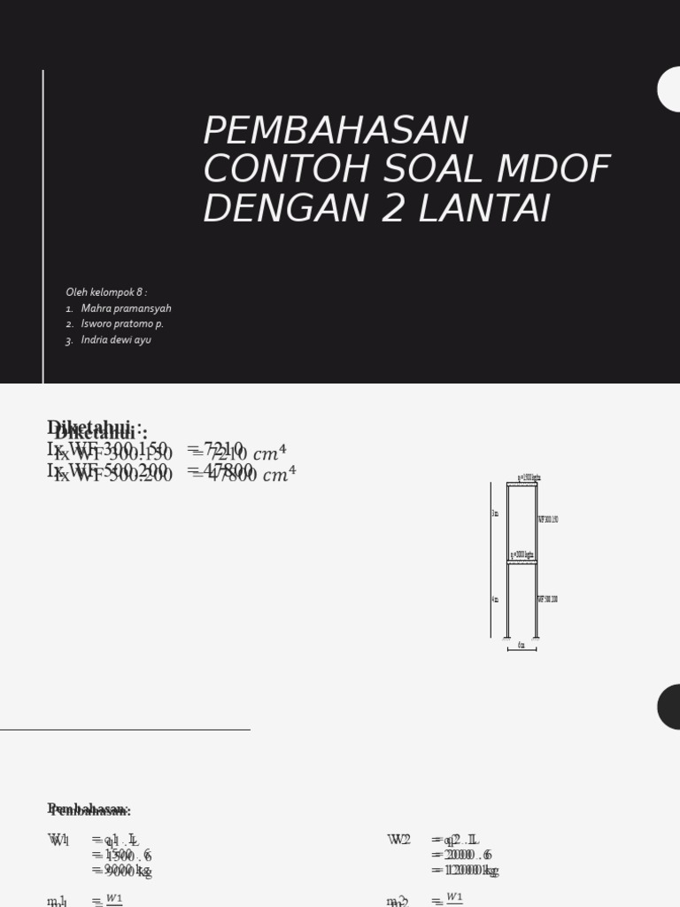 Contoh Soal MDOF 2 Lantai | PDF