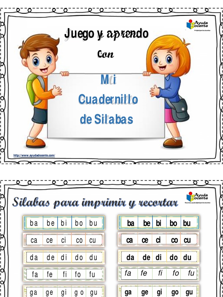Aprende silabas jugando | PDF