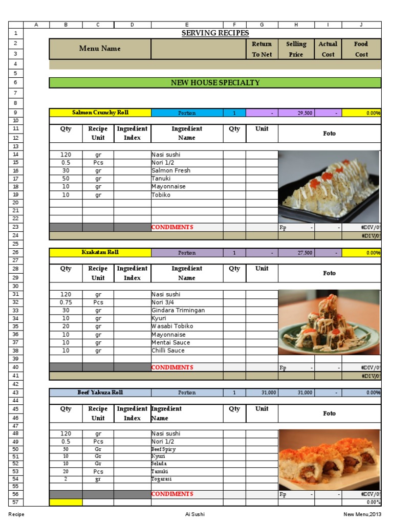 Materi Training New Sushi Menu | PDF | Sushi | Food Ingredients