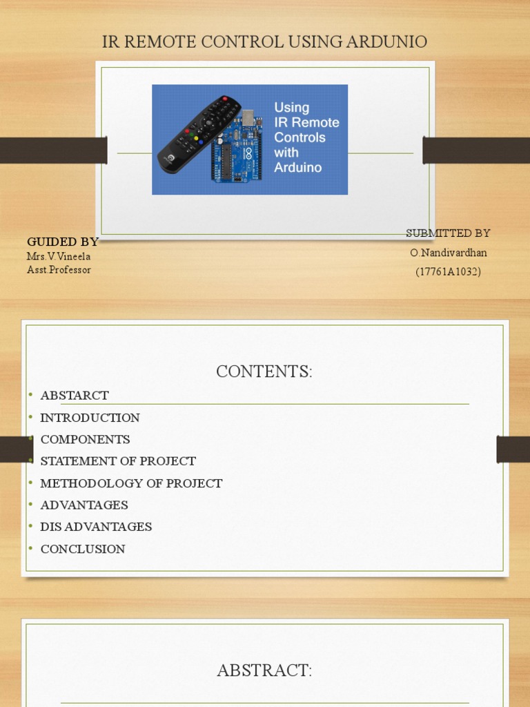 Ir Remote Control Using Ardunio | PDF | Infrared | Remote Control