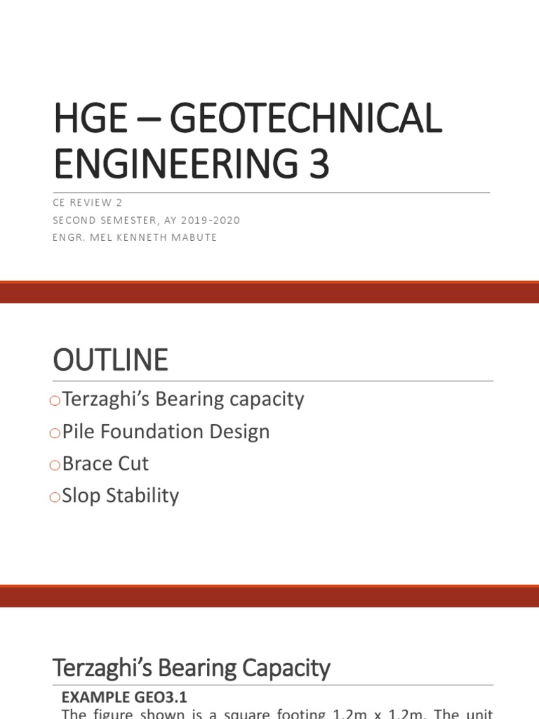 Hge - Geotech 3 | PDF | Soil | Continuum Mechanics