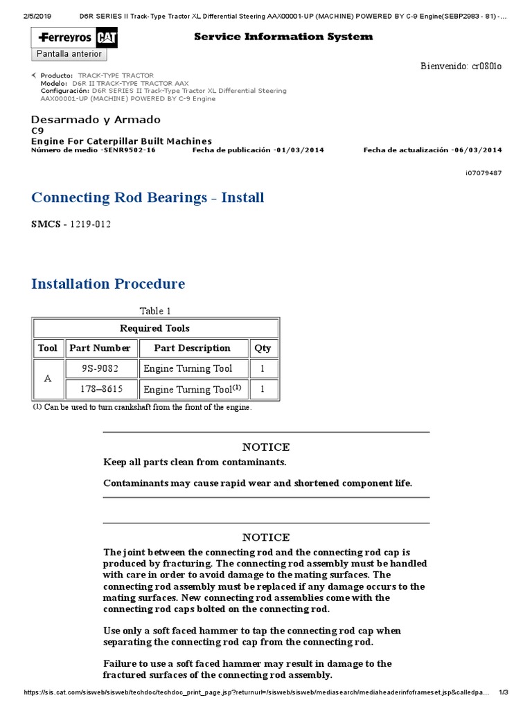 Connecting Rod Bearings - Install PDF | Download Free PDF | Bearing ...