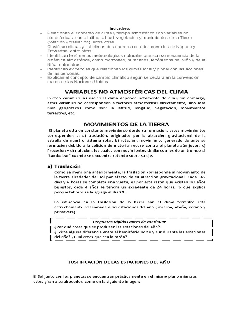 Guia 7mo - Climatología y Meteorología para Compartir | PDF | Tierra ...