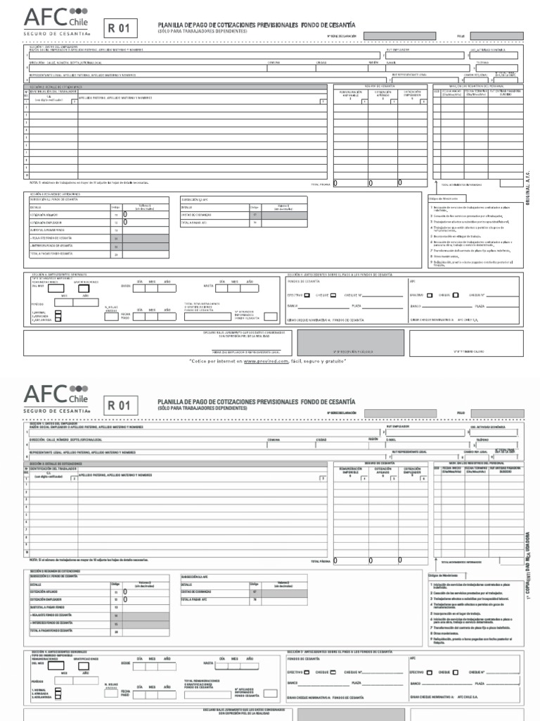 Formulario R - 01 | PDF | Labor | Business