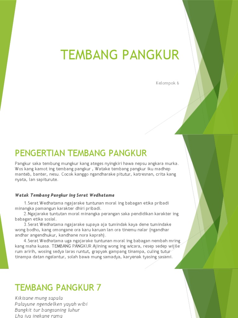 Tembang Pangkur | PDF