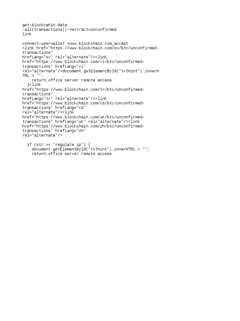 Blockchain Unconfirmed Transaction Hack Script | PDF | Computer ...