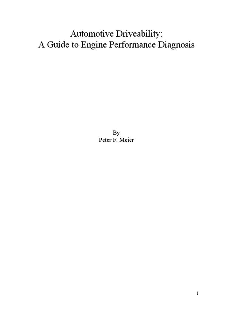 Drivability Guide | PDF | Vehicle Technology | Vehicles