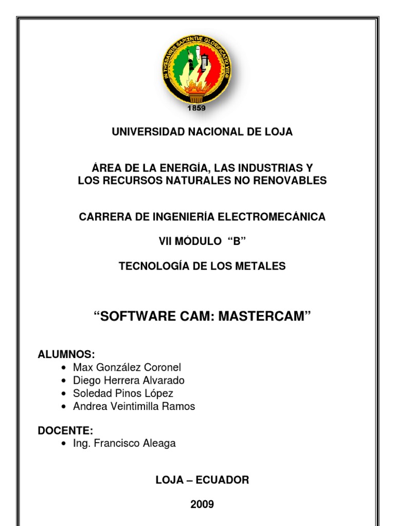 Software CAM - Mastercam | PDF | Control numerico | Software