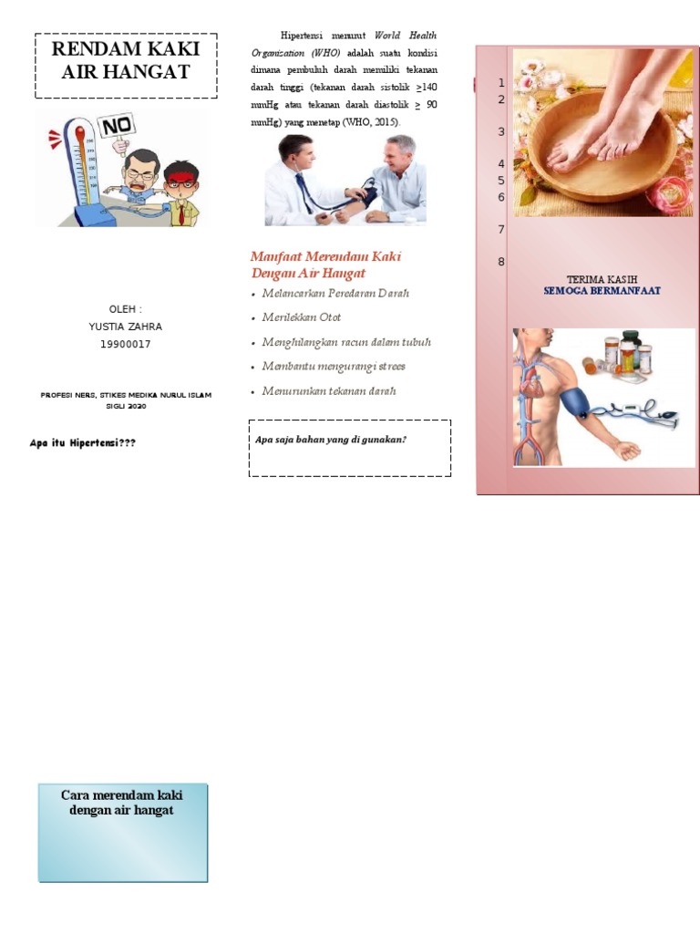 Leaflet Rendam Kaki Air Hangat | PDF