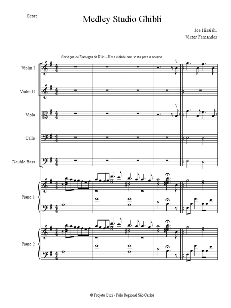 Medley Studio Ghibli PDF | PDF