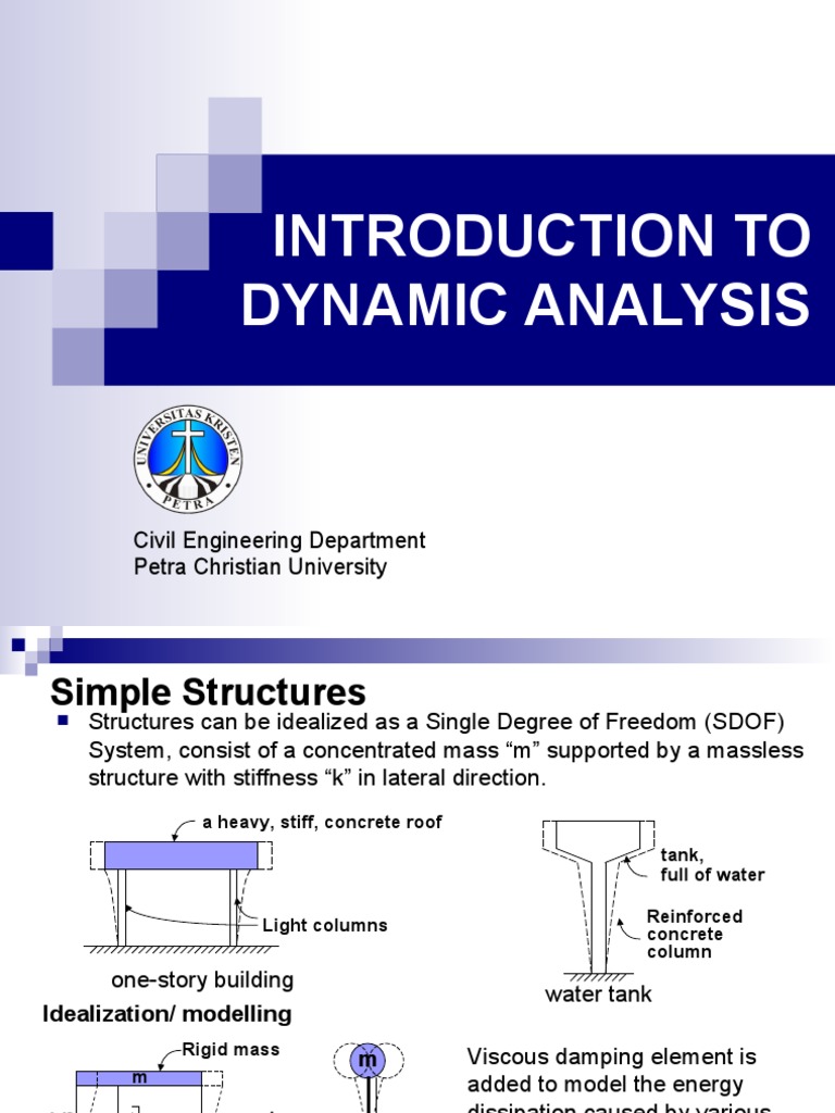 Dynamic Analysis of SDOF Structures | PDF | Mechanical Engineering ...