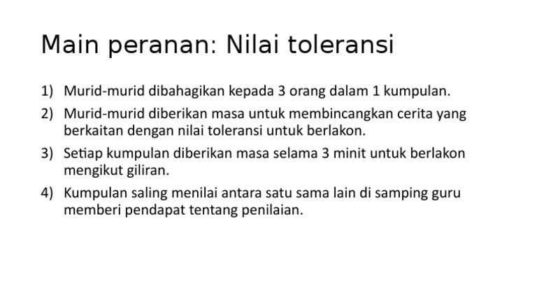 Main Peranan (Pendidikan Moral) | PDF