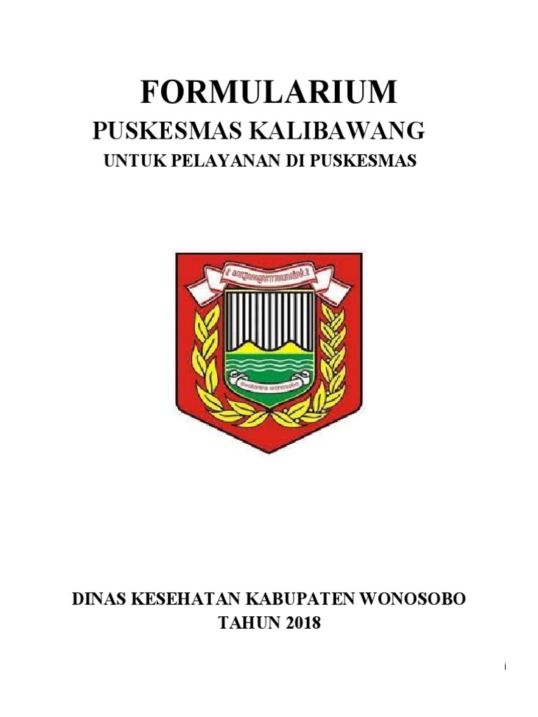 Formularium Kabupaten 2018 | PDF