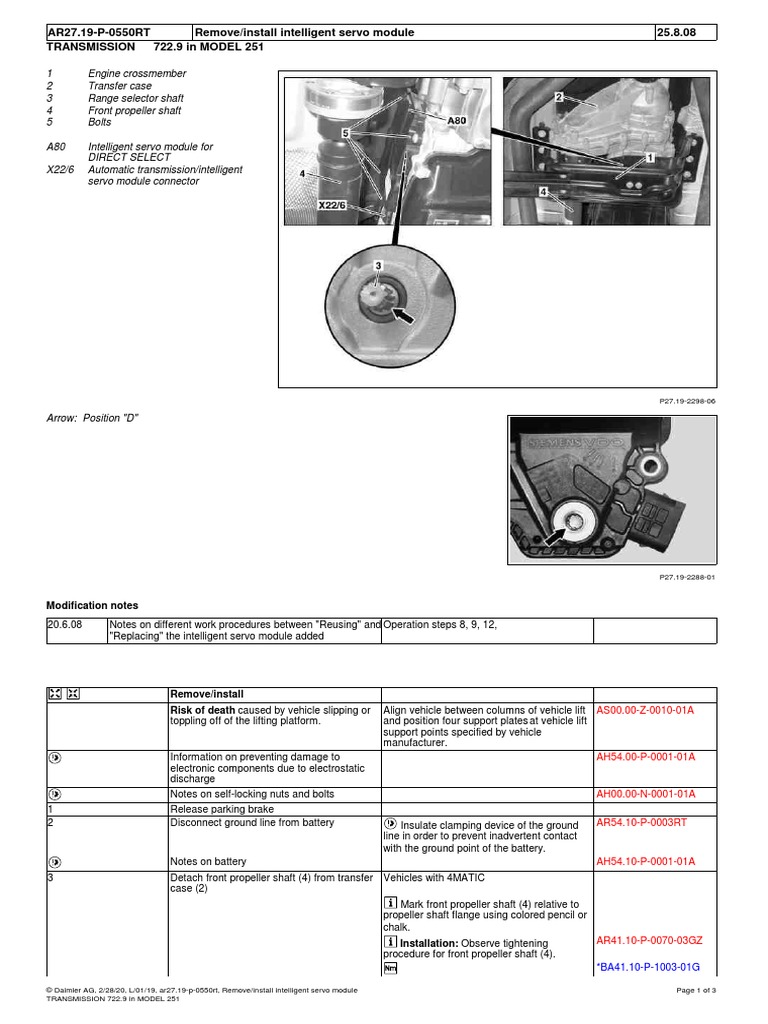 Remove - Install Intelligent Servo Module | PDF | Transmission ...