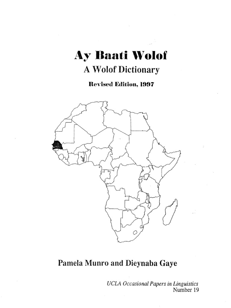 Wolof Dictionary | PDF