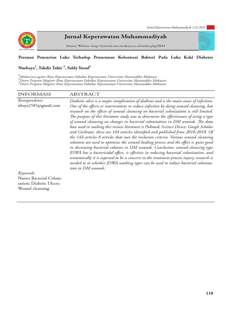 R.I Eswa | PDF | Wound | Clinical Medicine