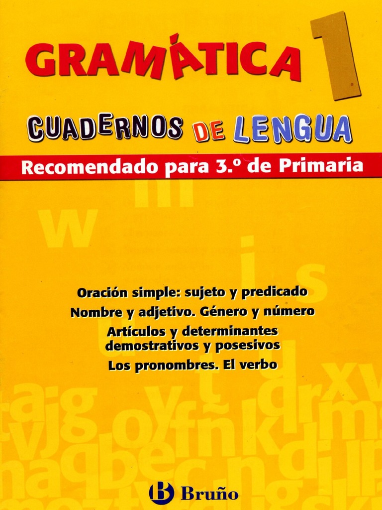 Gramática 1 - Cuadernos de Lengua - 3º Primaria | PDF