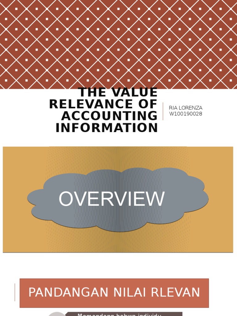 CHAPTER 5 - The Value Relevance of Accounting Information | PDF