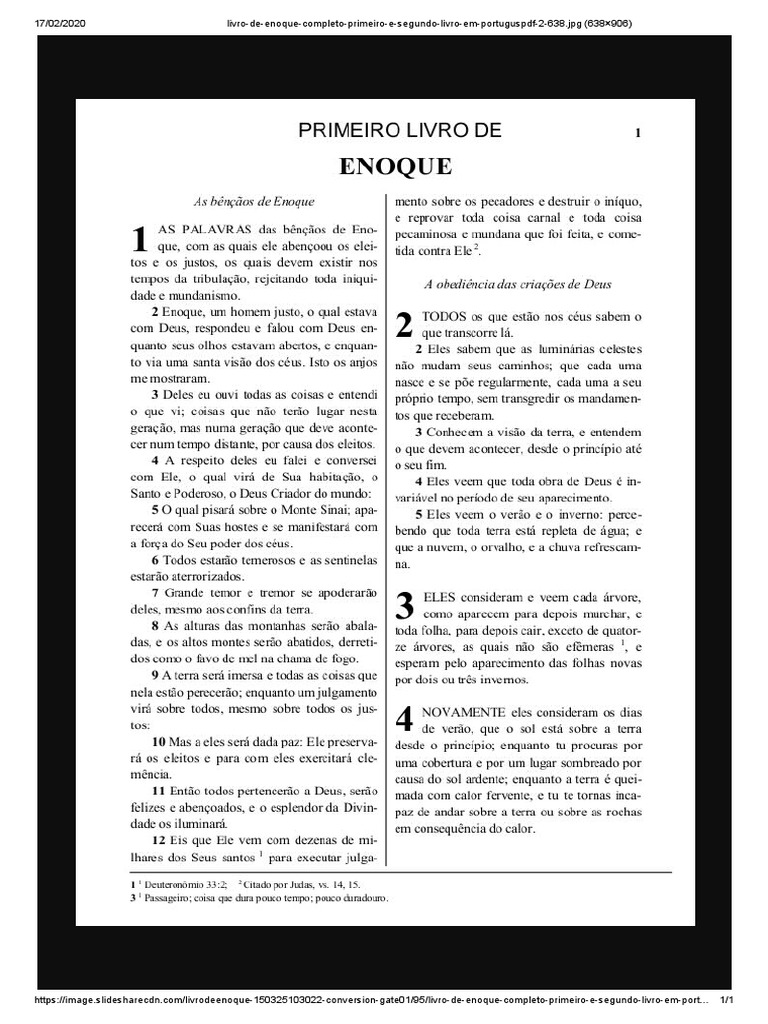 1º Livro de Enoque - Pág.1 | PDF