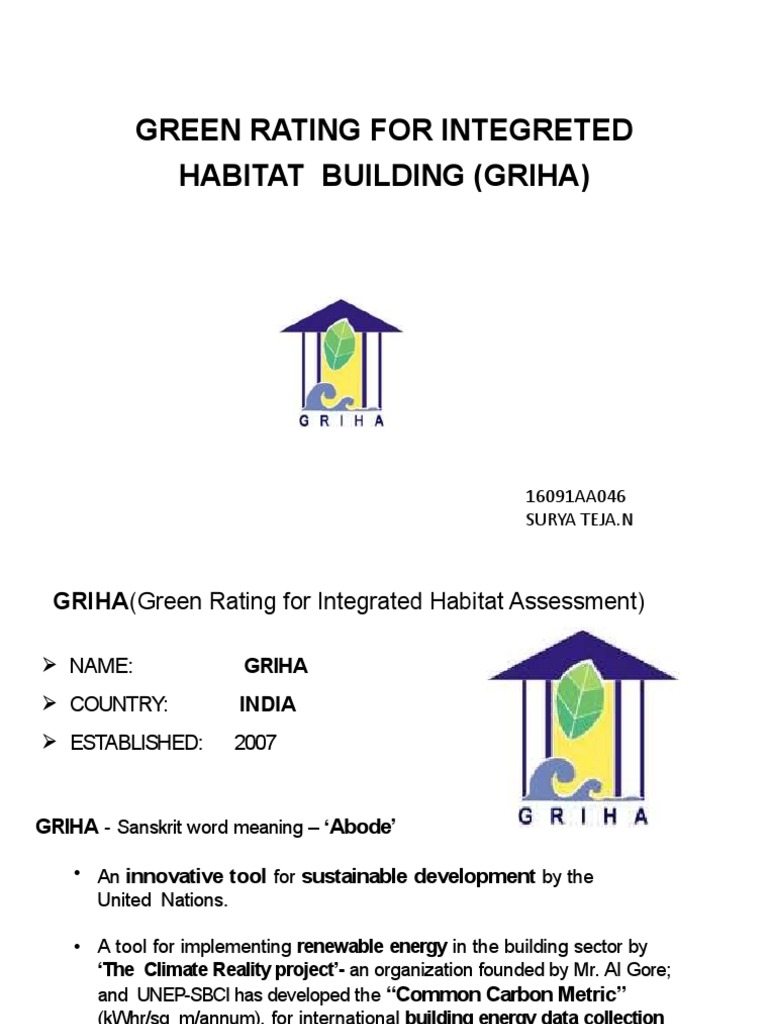 Green Buildings Griha | PDF | Green Building | Sustainability
