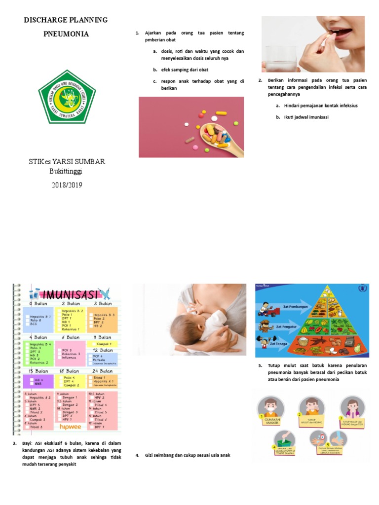 Leaflet Discharge Planning Pneumonia | PDF