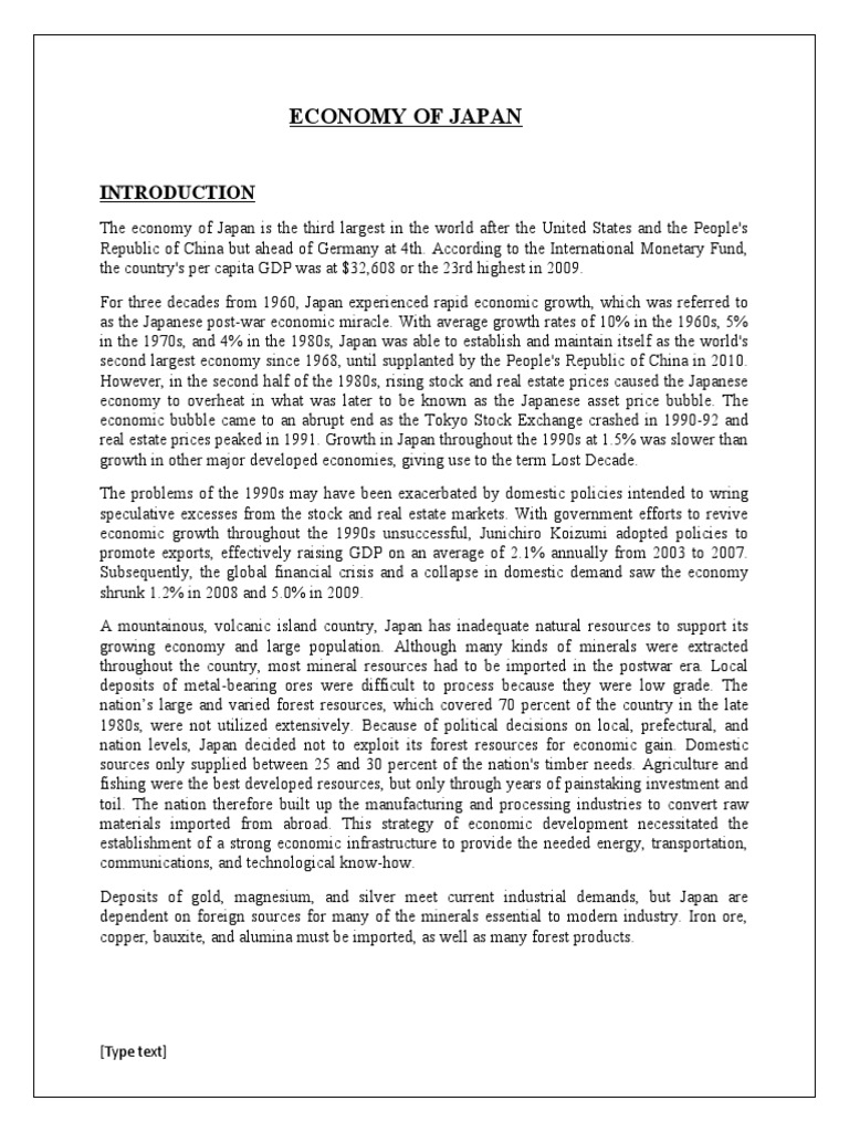 Economy of Japan | PDF | Gross Domestic Product | Capitalism