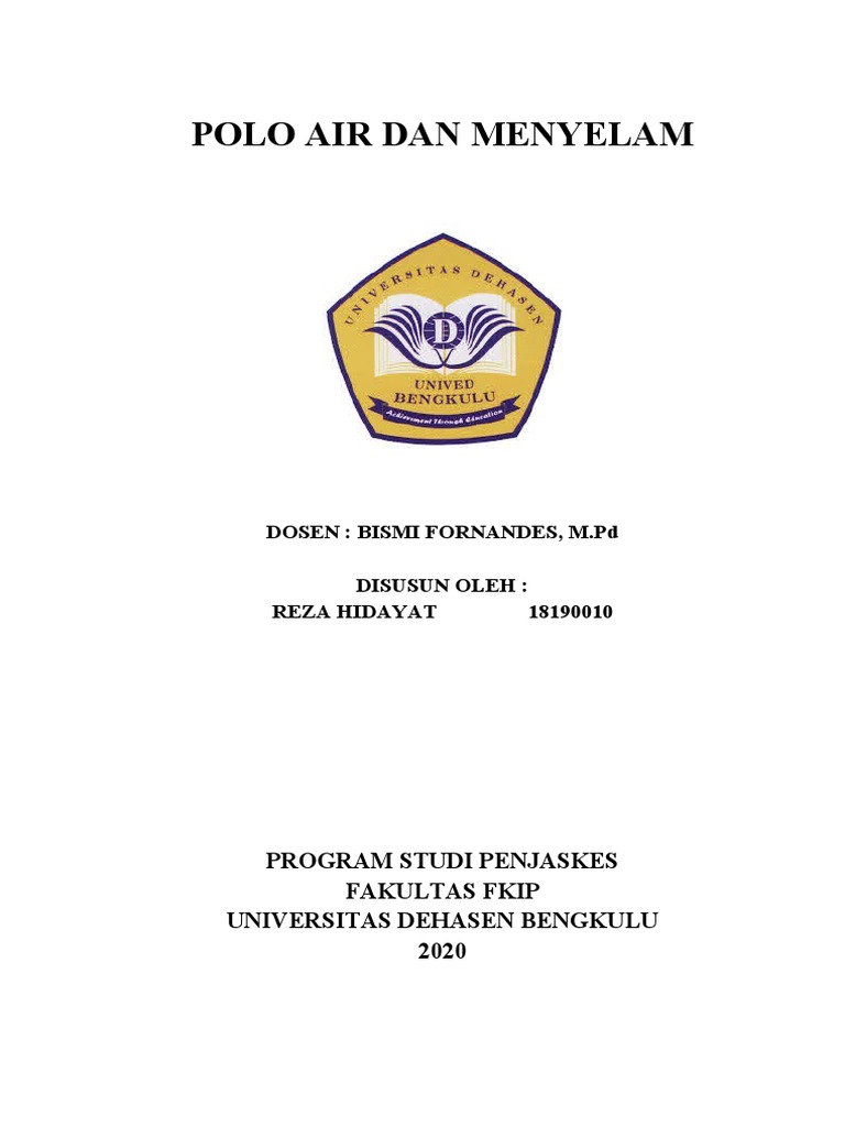 Pengertian dan Aturan Polo Air | PDF