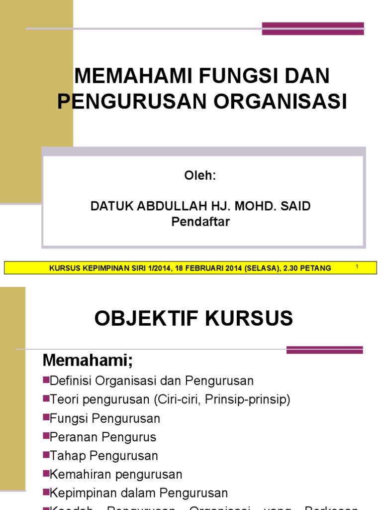 Pengurusan dan Fungsi Organisasi UMS | PDF | Bisnis