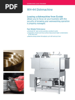 Ecolab EC-44 Dishmachine Overview | PDF | Water | Electrical Engineering
