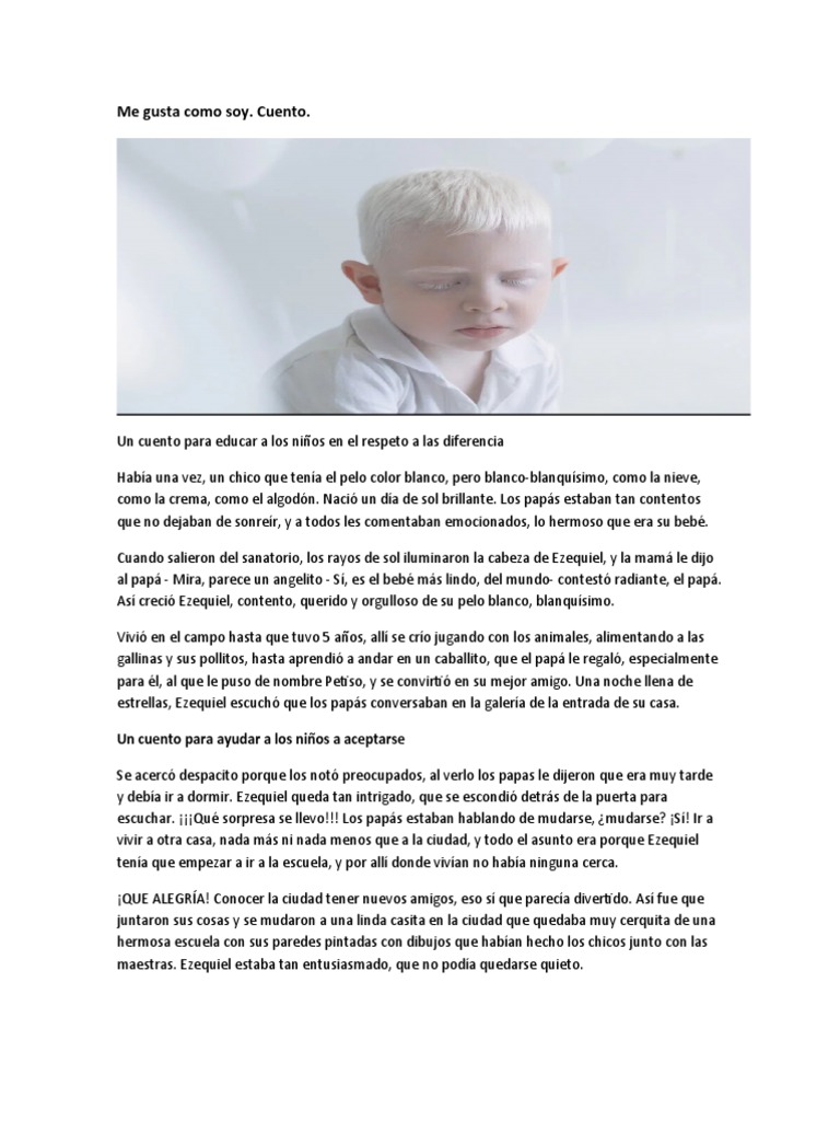 ANEXO 1 Me Gusta Como Soy | PDF | Pelo