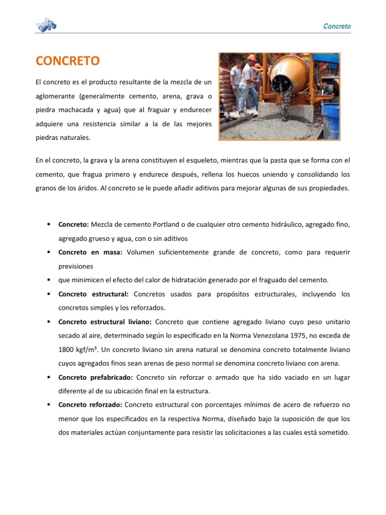 Definición y Significado de Concreto | PDF | Hormigón | Cemento