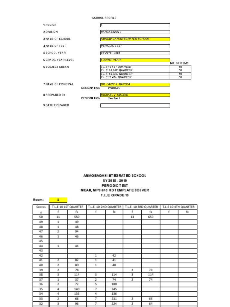 Mean-Mps-Sd-Solver-Grade 10 | PDF