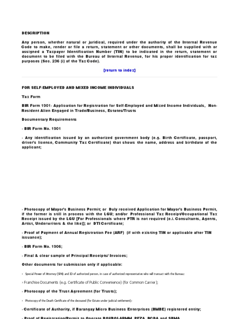 BIR | PDF | Identity Document | Taxpayer