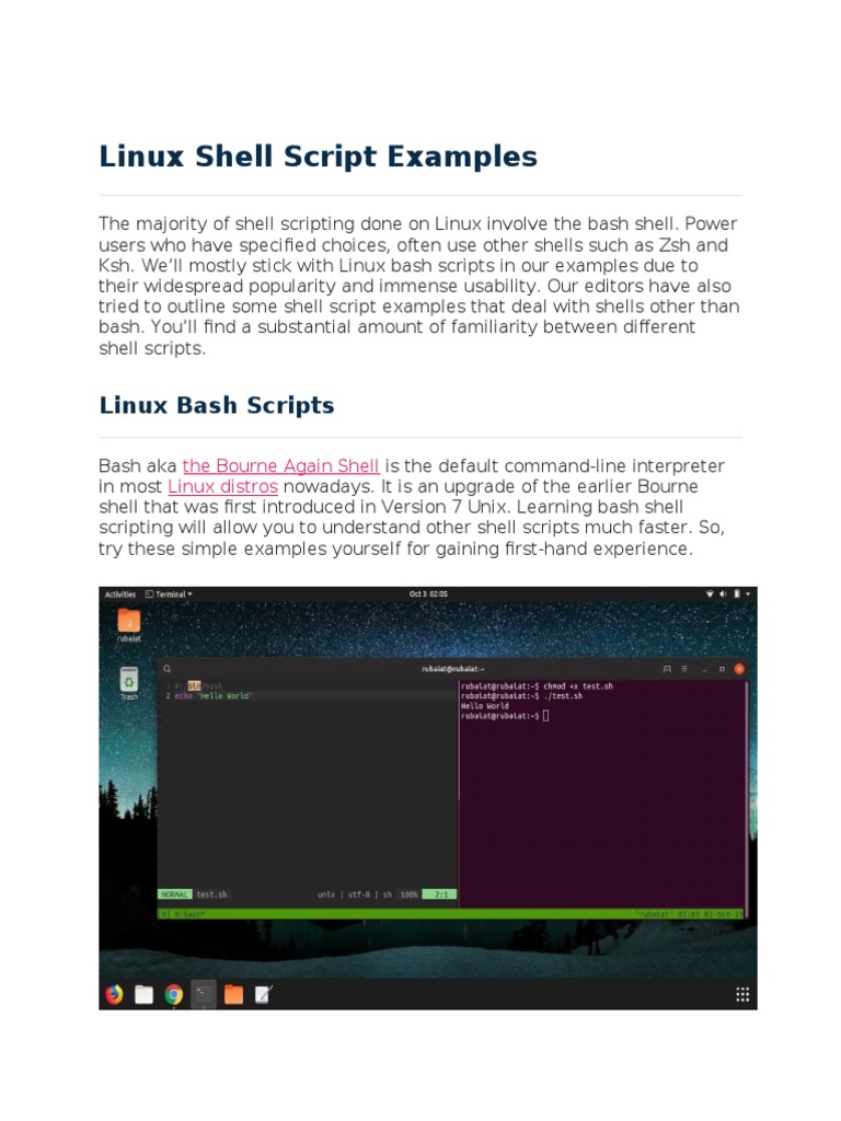 Keerthi Krishna - Linux Shell Script Examples | PDF | Shell (Computing ... Keerthi Krishna - Linux Shell Script Examples | PDF | Shell (Computing ...