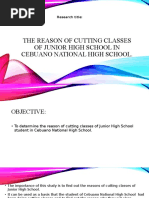 Understanding Class Cutting in Schools | PDF | Reinforcement | Action ...